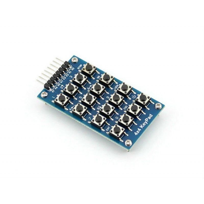 4x4 Matrix 16 Push Button Keypad Keyboard Module Blue - Iotwebplanet.com