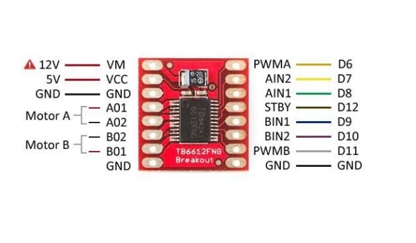 TB6612FNG Motor Driver Module - Iotwebplanet.com